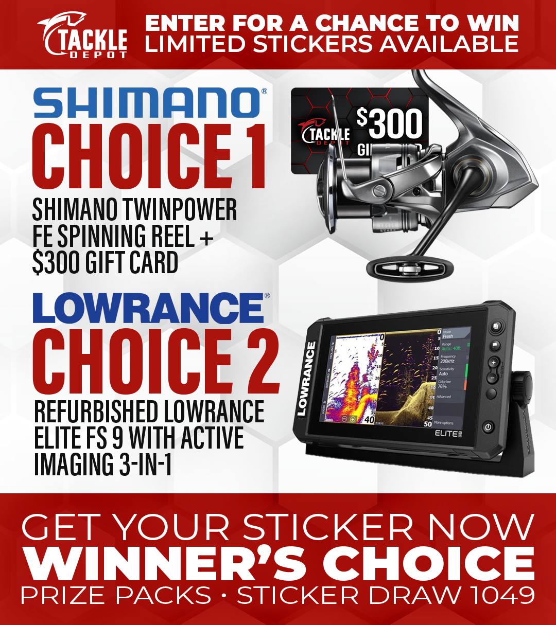 STICKER DRAW 1049 - Tackle Depot