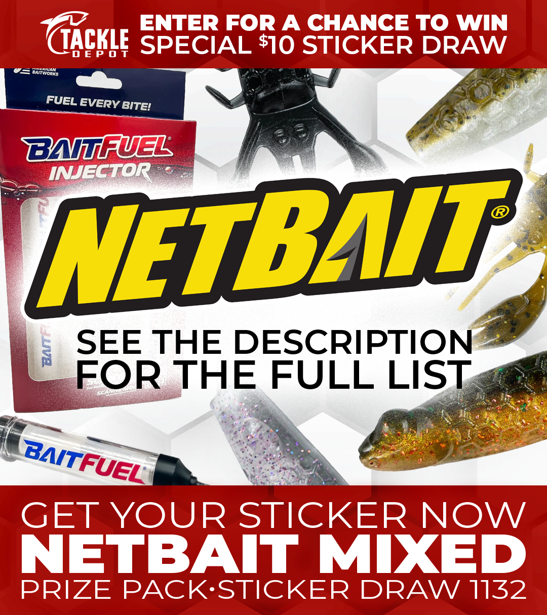 STICKER DRAW 1132 - Tackle Depot