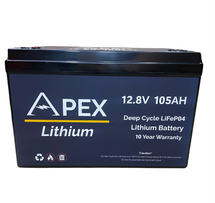 Apex Lithium Batteries 12V 105AH Group 31 - Tackle Depot