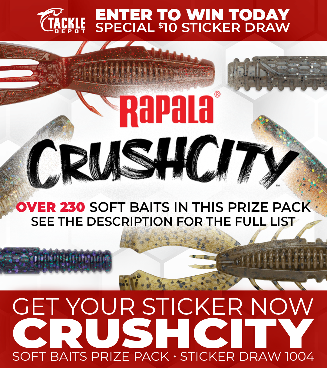 Tackle Depot Sticker Draw 1004 - Tackle Depot