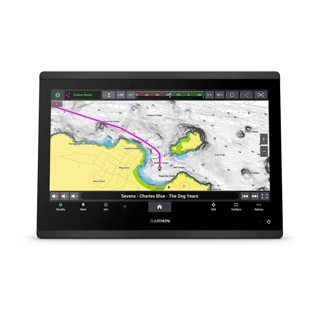 Garmin 16" GPSMAP 1643xsv SideVü, ClearVü and Traditional CHIRP Sonar ...